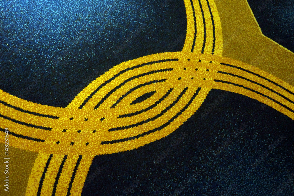Blue and Yellow curved lines background Stock Photo | Adobe Stock