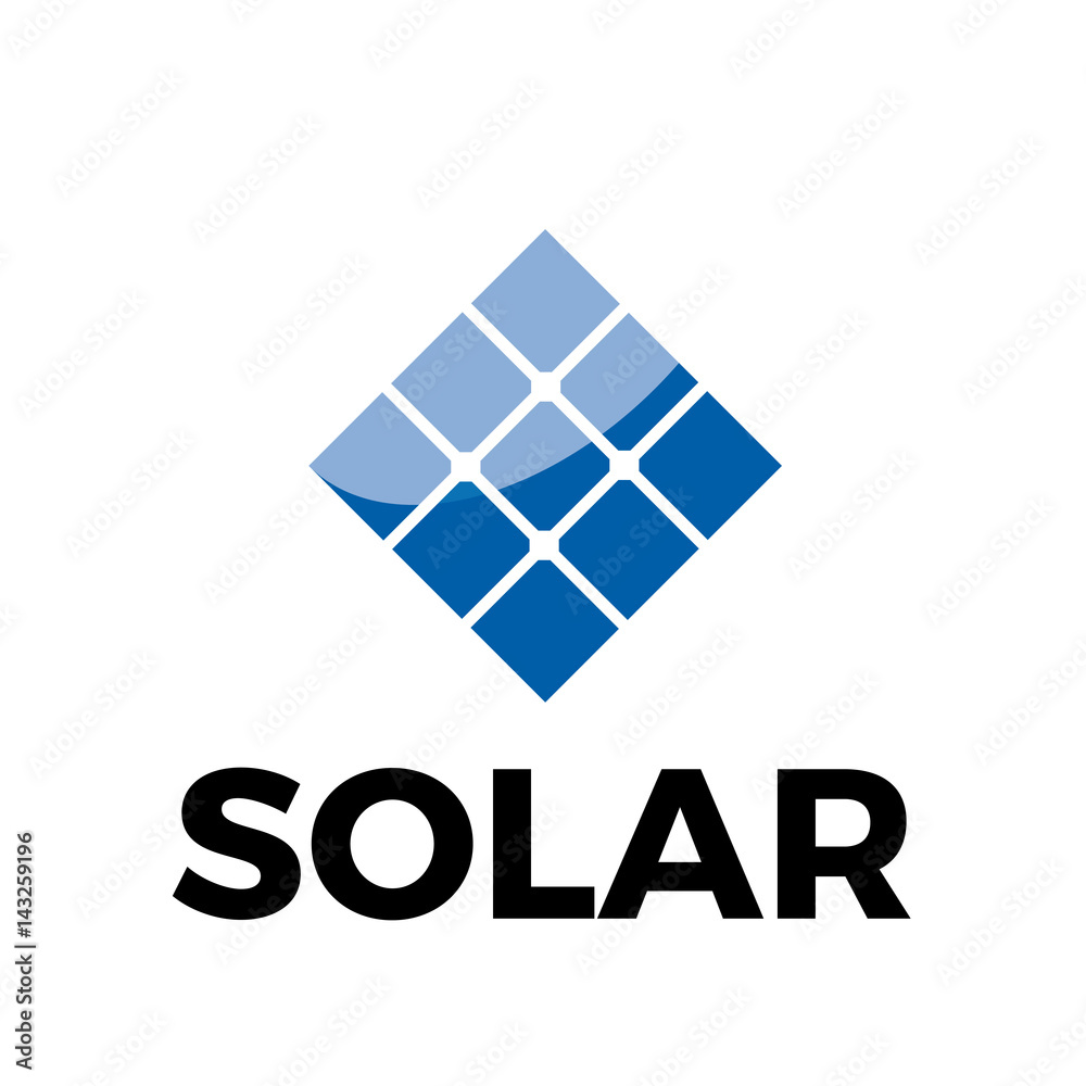 Vector sign solar panel, green energy and renewable Stock Vector ...