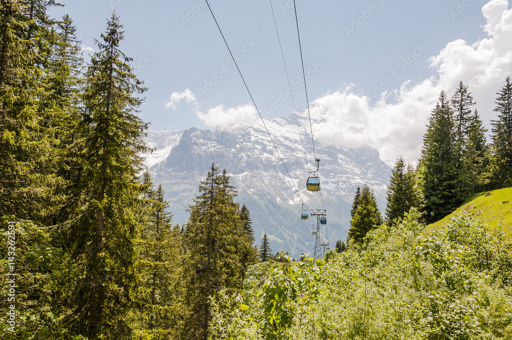 Grindelwald, Berner Oberland, Alpen, Schweizer Berge, Eiger, First ...