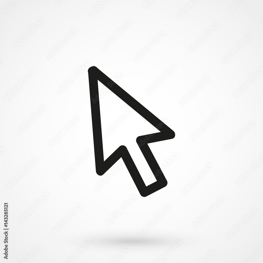 line cursor icon vector Stock Vector | Adobe Stock