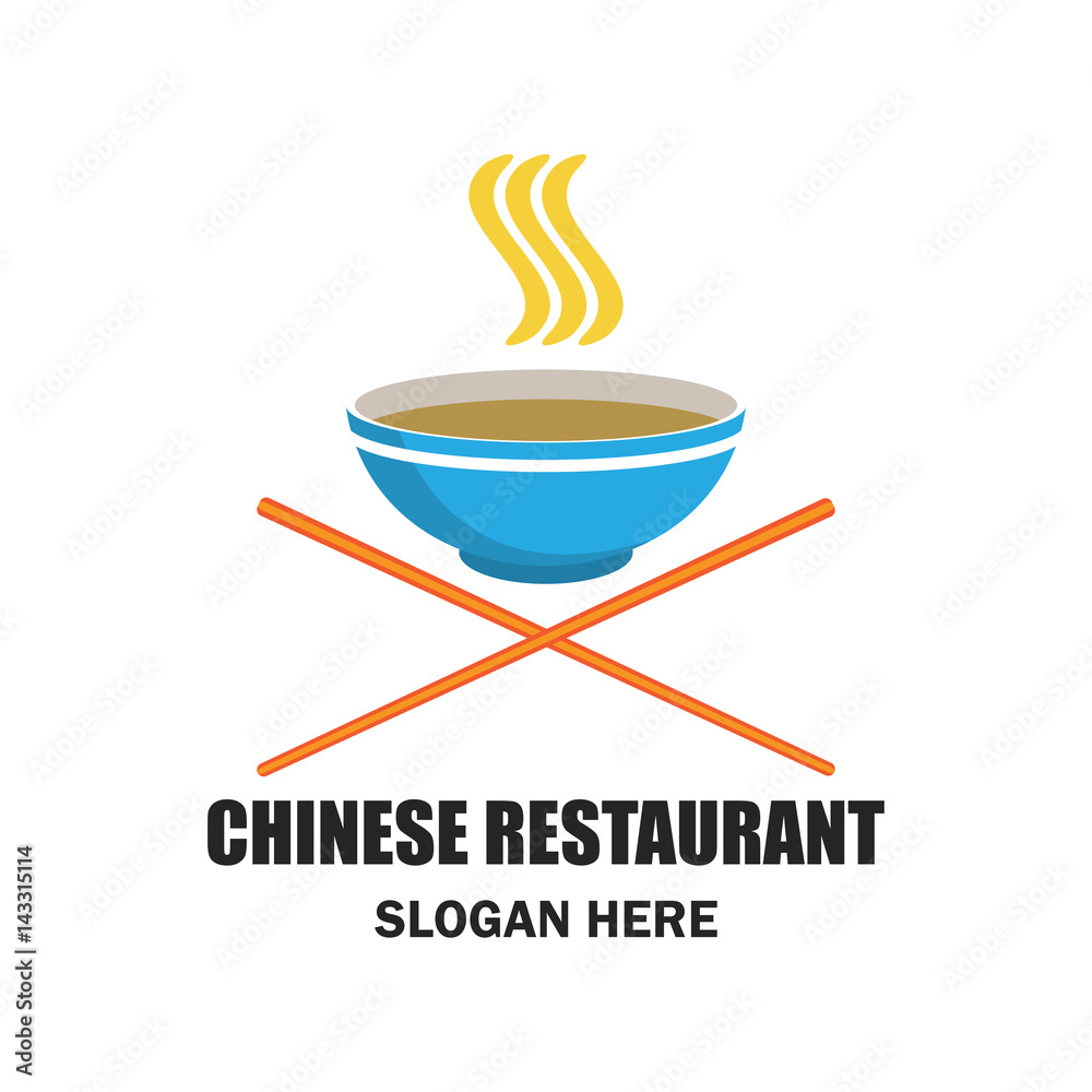 chinese restaurant / chinese food logo with text space for your slogan ...
