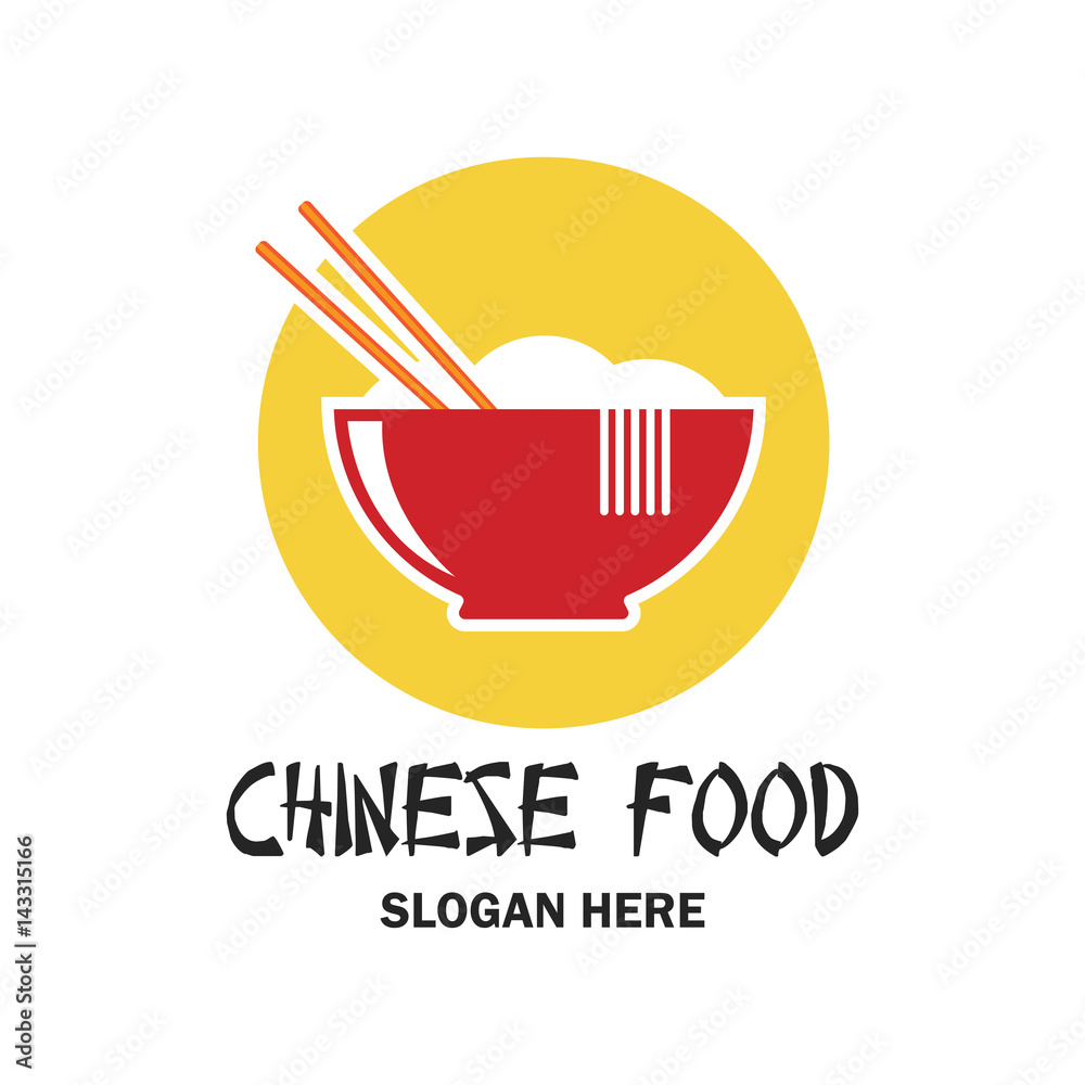 chinese restaurant / chinese food logo with text space for your slogan ...
