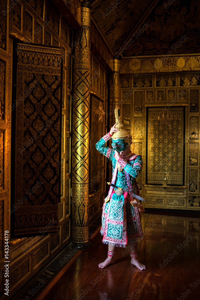 KHON ANGADA character in ramayana story the best mask thai dance of ...