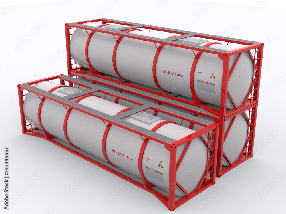 Tankcontainer isolated Stock Illustration | Adobe Stock