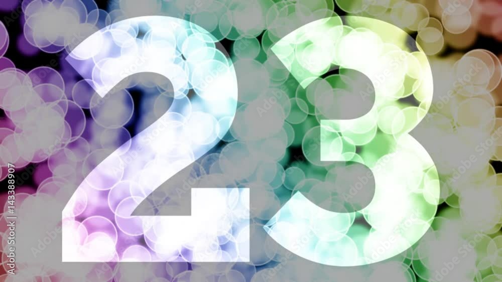 Vídeo do Stock: Twenty three to twenty four years birthday fade in/out ...