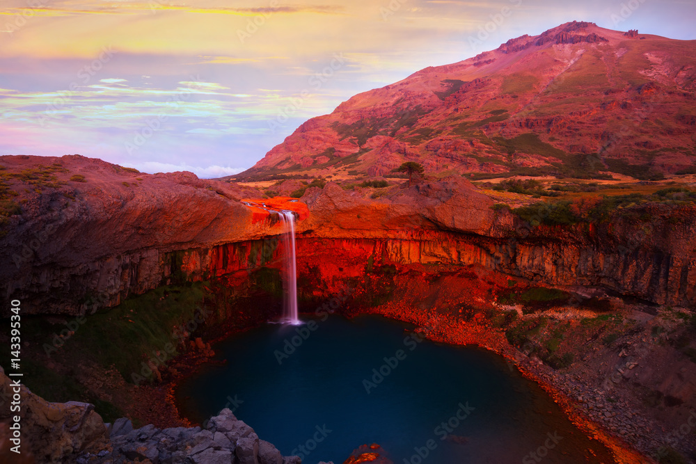 Salto del Agrio and Agrio river Stock Photo | Adobe Stock