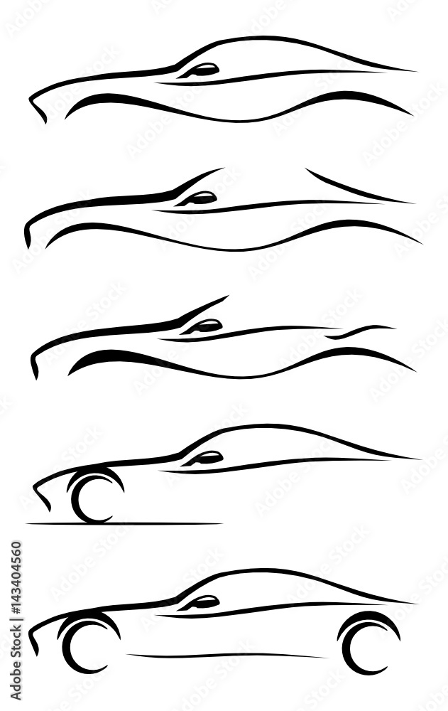 Silhouette Auto Stock Vector | Adobe Stock