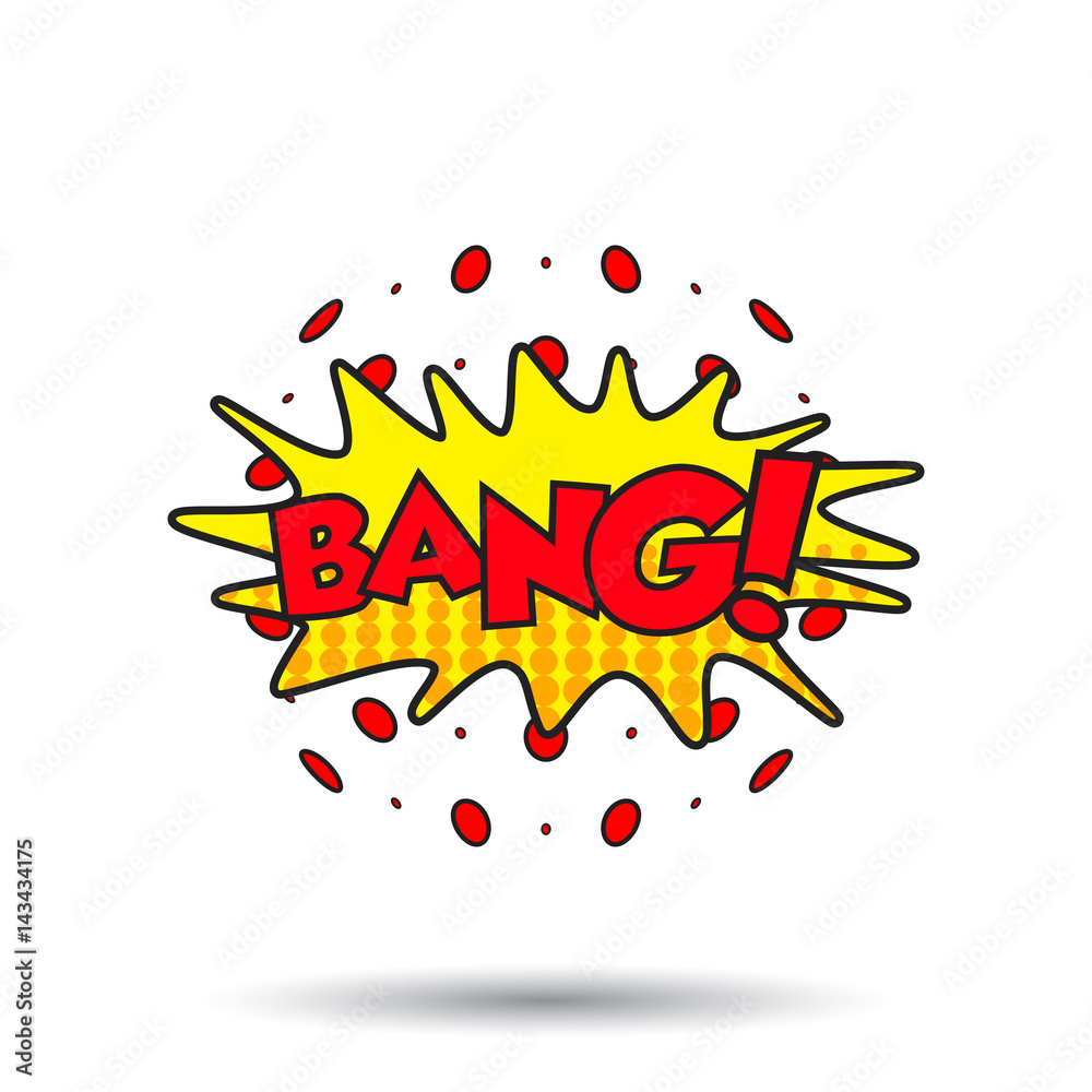 Bang comic sound effects. Sound bubble speech with word and comic ...