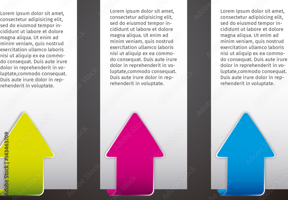 Multipurpose Folded Arrow Infographic 1 Stock Template | Adobe Stock