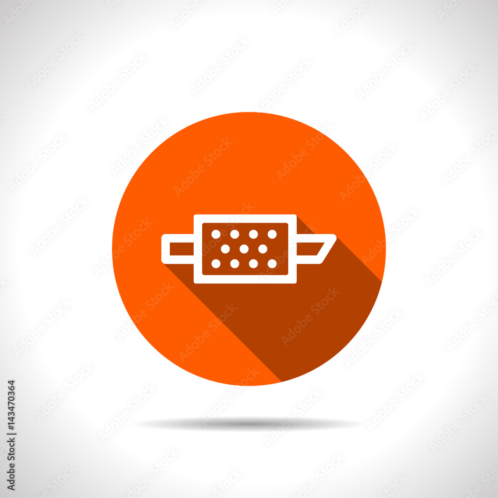 Particulate engine filter warning vector hmi dashboard flat icon Stock ...