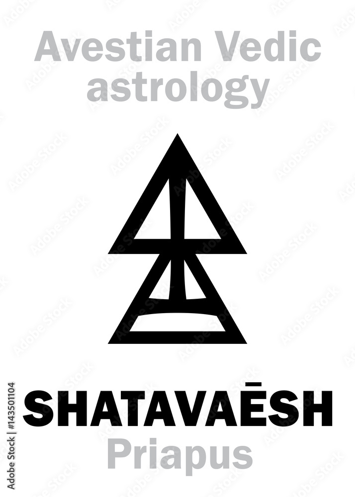 Astrology Alphabet: SHATAVAESH (Priapus), Avestian vedic astral male ...