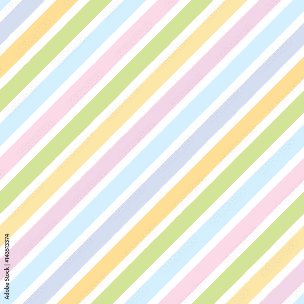 Rainbow diagonal stripe seamless pattern pastel color. Stock Vector ...