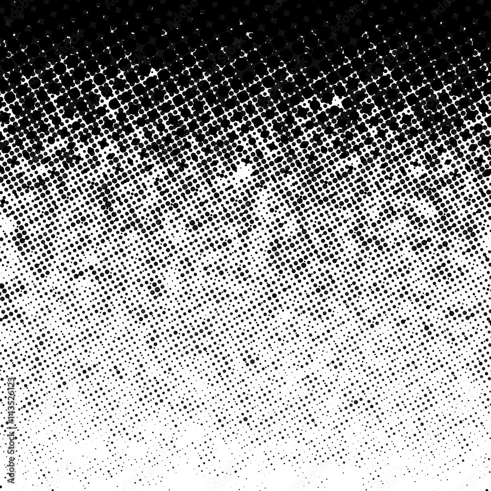 Ilustração do Stock: Messy Grunge Ink Halftone Dots Circle Paint ...