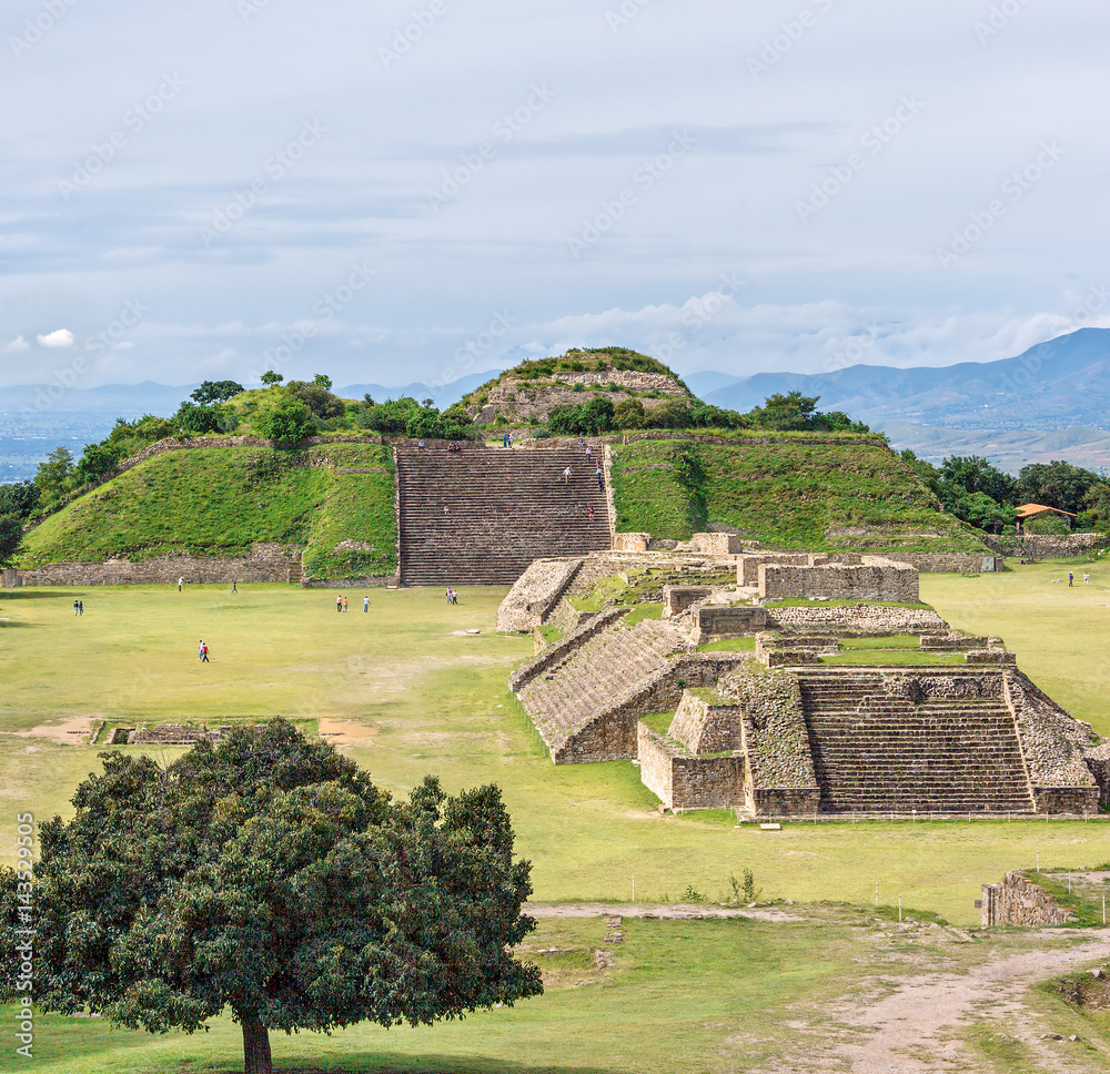 The ruins of the ancient Inca city Monte Alban - Oaxaca, Mexico - Latin ...