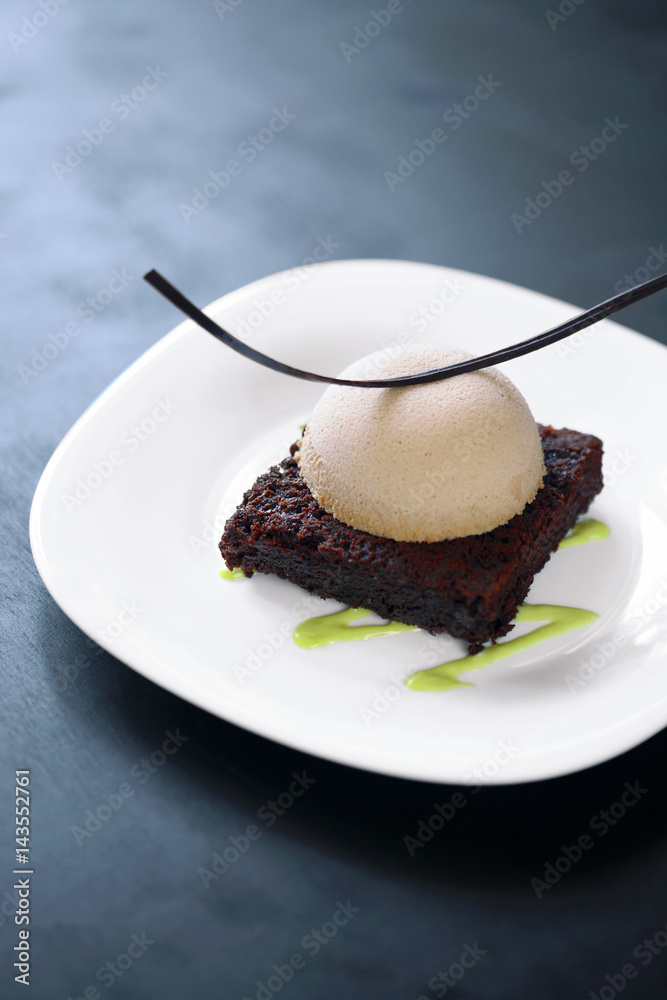 Chocolate Mousse Plated Dessert