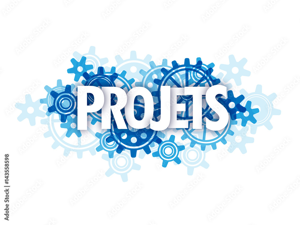 Bannière PROJETS Stock-Vektorgrafik | Adobe Stock