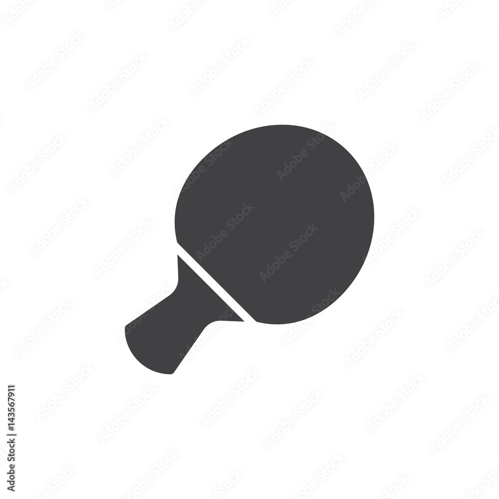 Vecteur Stock Table Tennis Racket icon vector, filled flat sign, solid ...