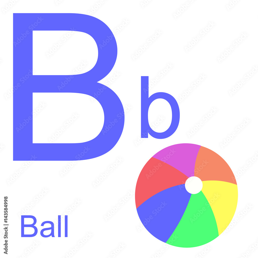 Kids Alphabet Letter B Stock Vector Adobe Stock kids-alphabet-letter-b-stock-vector-adobe-stock