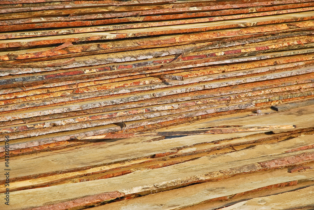 Not edging planed unhewn boards, ackground, texture Stock Photo | Adobe ...