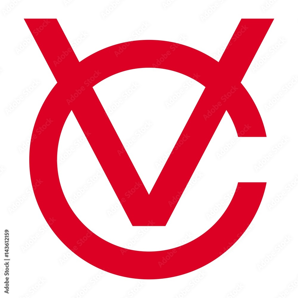 letter logo vector. letter V and C. Stock-Vektorgrafik | Adobe Stock