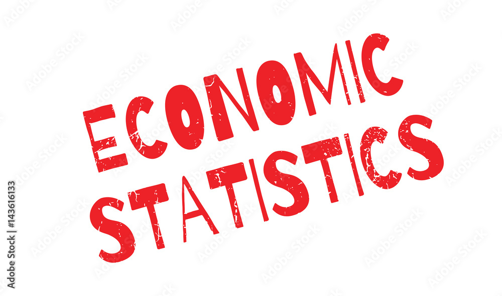 Economic Statistics rubber stamp. Grunge design with dust scratches ...