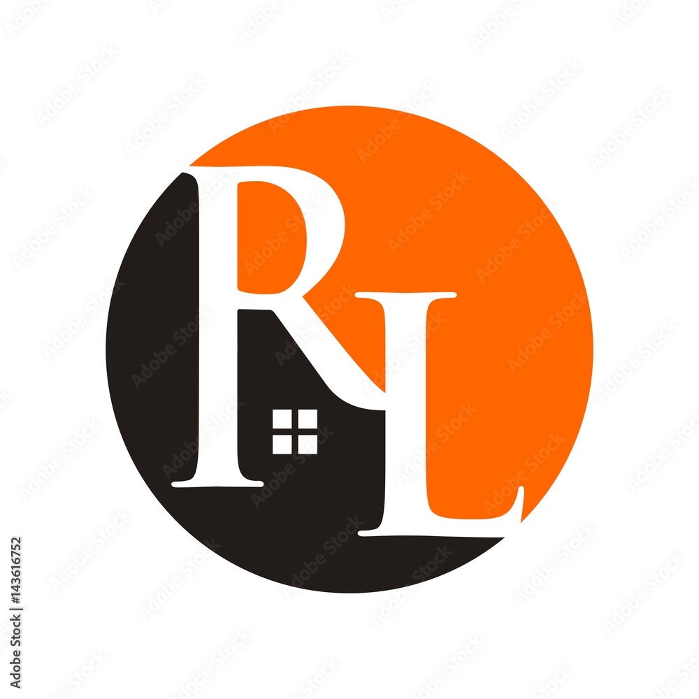 letter R and L logo vector. Stock-Vektorgrafik | Adobe Stock