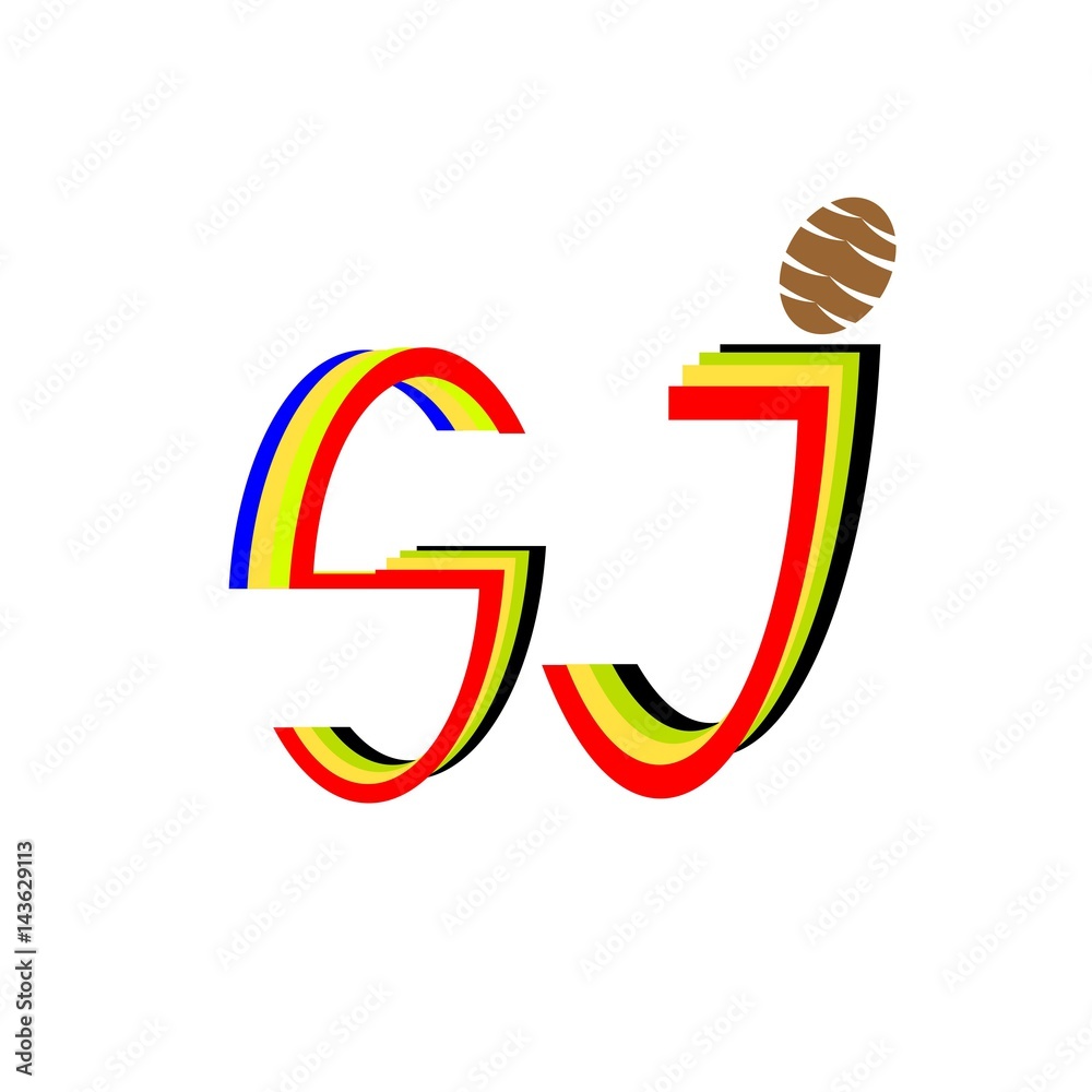 letter SJ logo vector Stock Vector | Adobe Stock