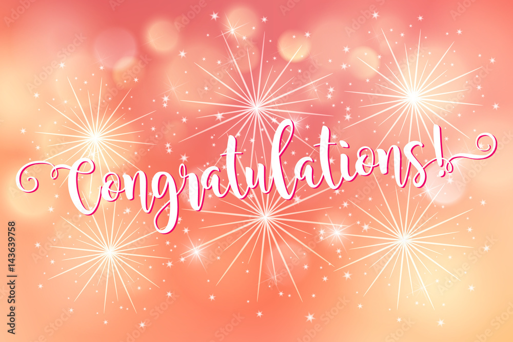 Congratulations Background Fireworks