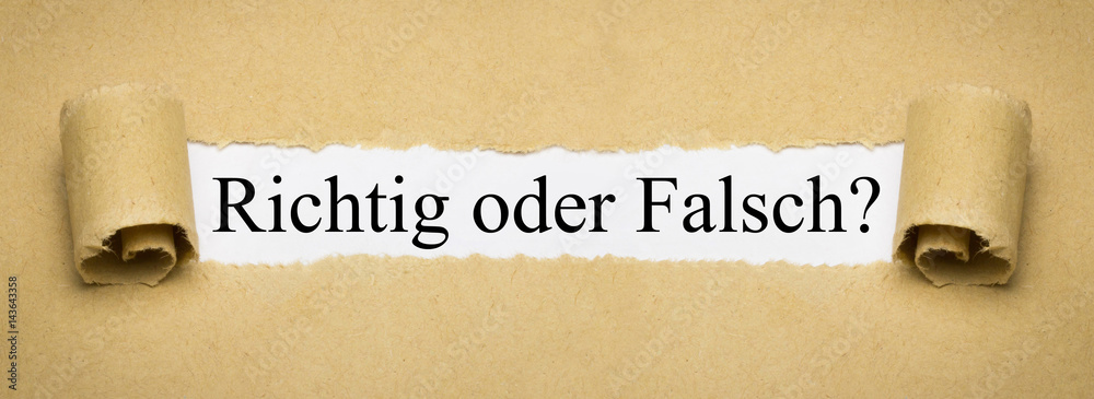 Richtig oder Falsch? Stock-Foto | Adobe Stock