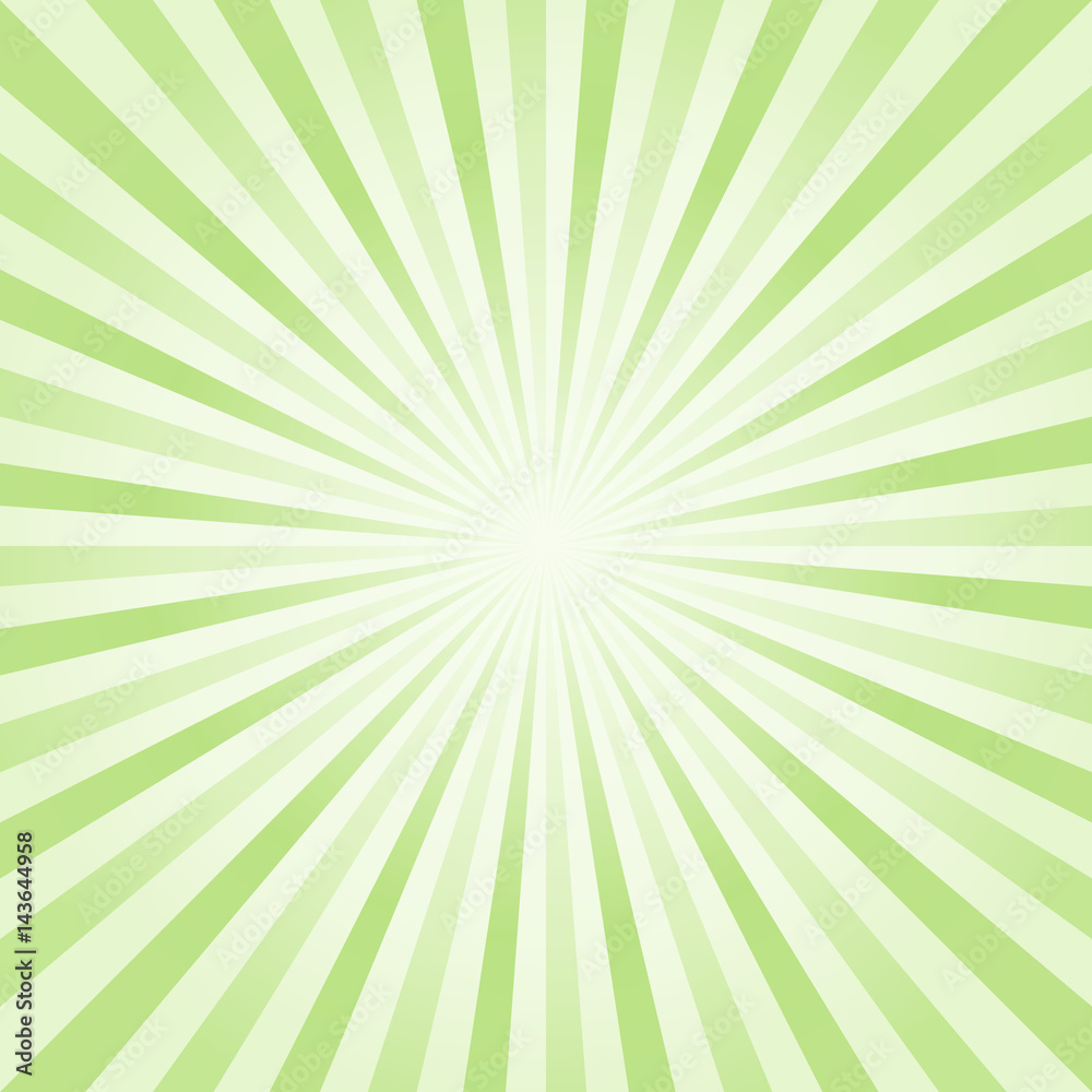 Abstract background. Soft Green rays background. Vector Stock Vector ...