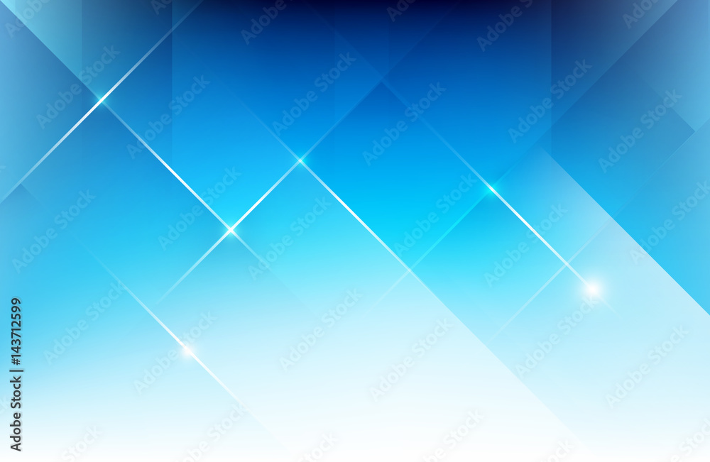 Abstract blue background with basic geometry shape low poly style and ...