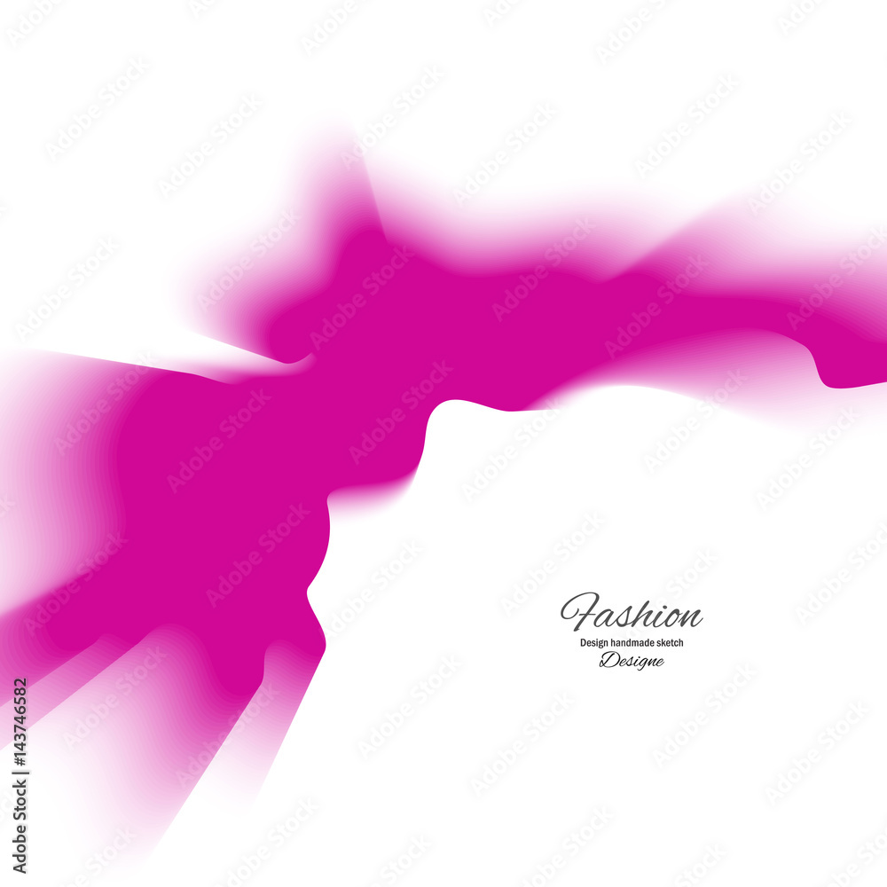 Pink-blot-one Stock Vector | Adobe Stock