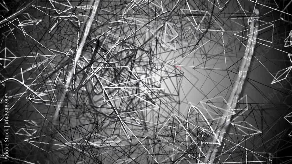 Abstract background of rotation steel threads with reflecting of light ...