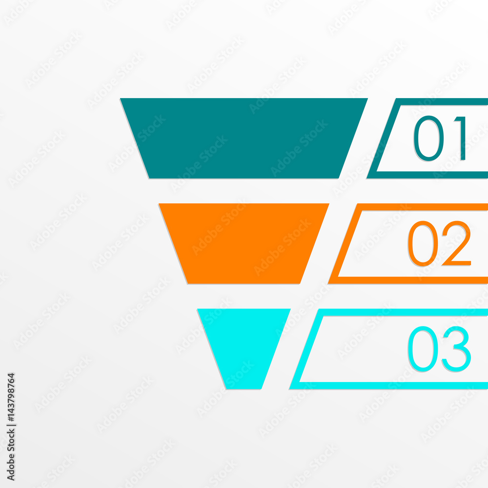 Funnel symbol. Marketing and sales chart. Business infographic template ...