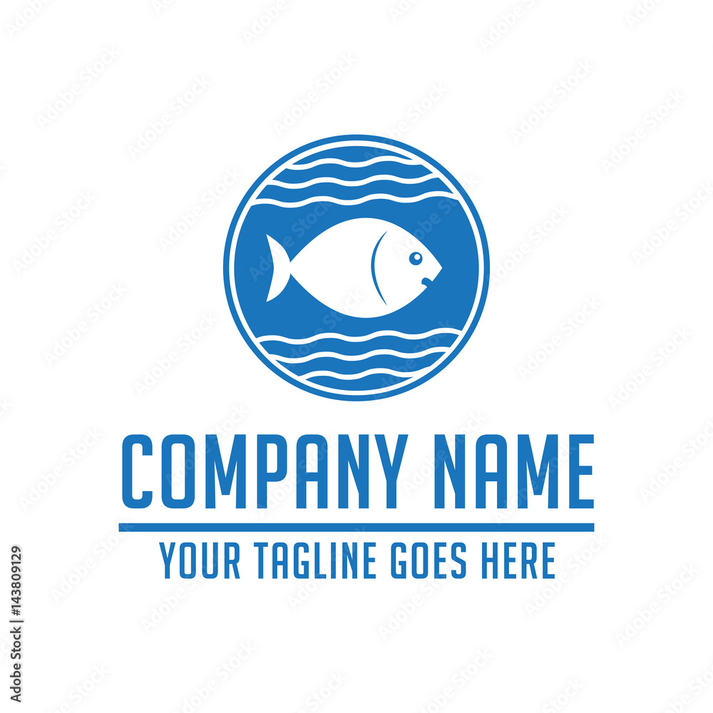 Fish logo Stock-Vektorgrafik | Adobe Stock