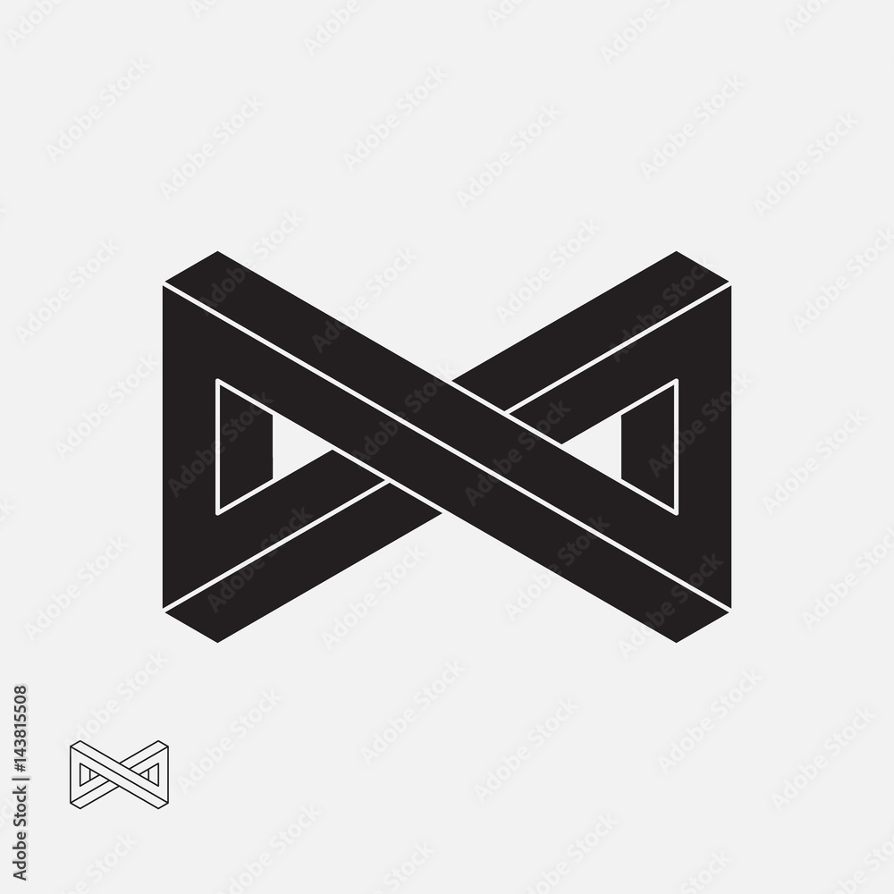 Impossible shape, infinity. Vector illustration EPS 10 Stock Vector ...