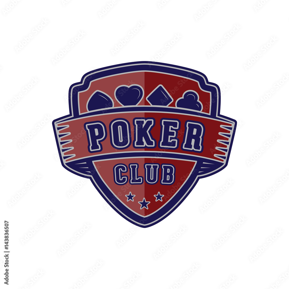 Poker logo. Vector and illustration. Poker shield vintage design logo ...