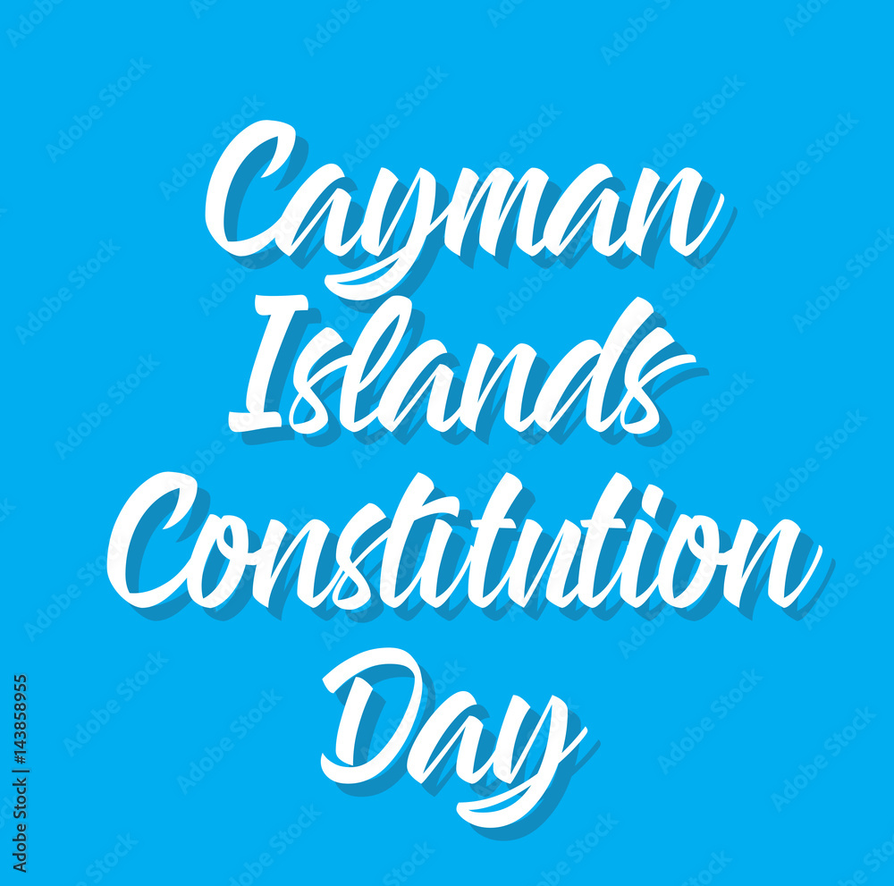 cayman islands constitution day, text design. Vector calligraphy ...