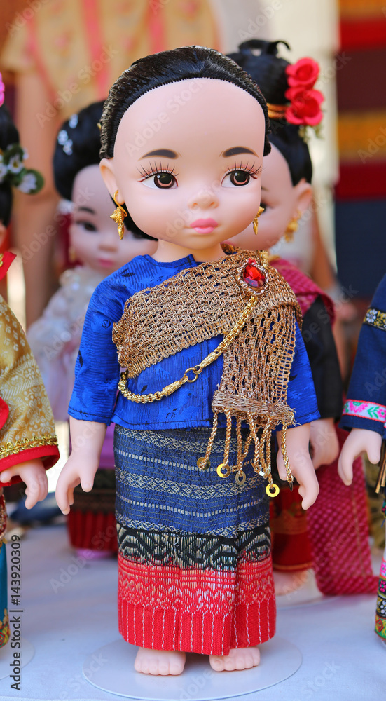 Thai Traditional Dress on Doll model show in "Thailand Tourism festival ...