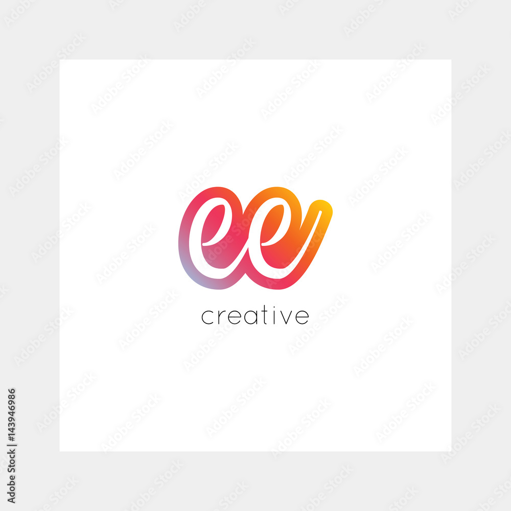 EE logo, vector. Useful as branding symbol, app icon, alphabet element ...