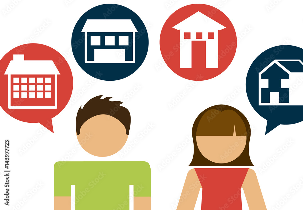 Pictogram Home Seekers Infographic Stock Template | Adobe Stock