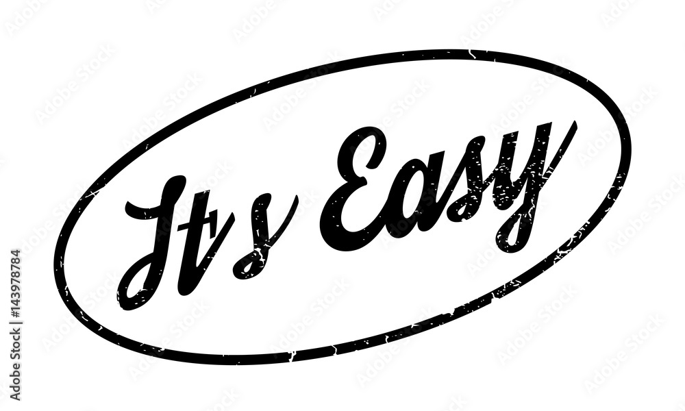 It s Easy rubber stamp. Grunge design with dust scratches. Effects can ...