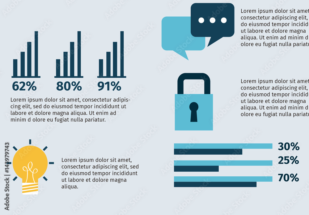 Computer Security Data Infographic Stock Template | Adobe Stock