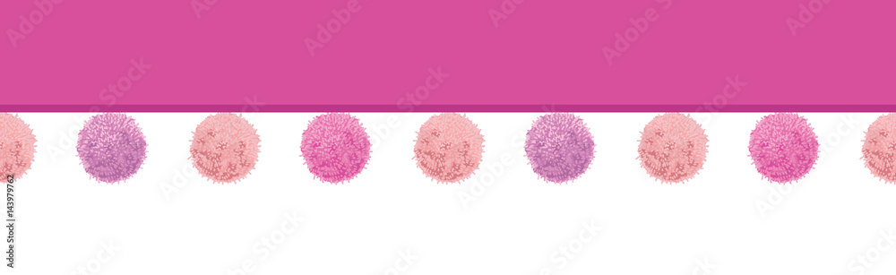 Pink Baby Border Design