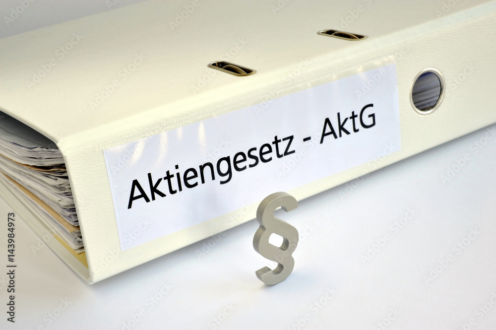 Aktiengesetz, AktG, Aktienrecht, Paragraph, Recht, Gesetz ...