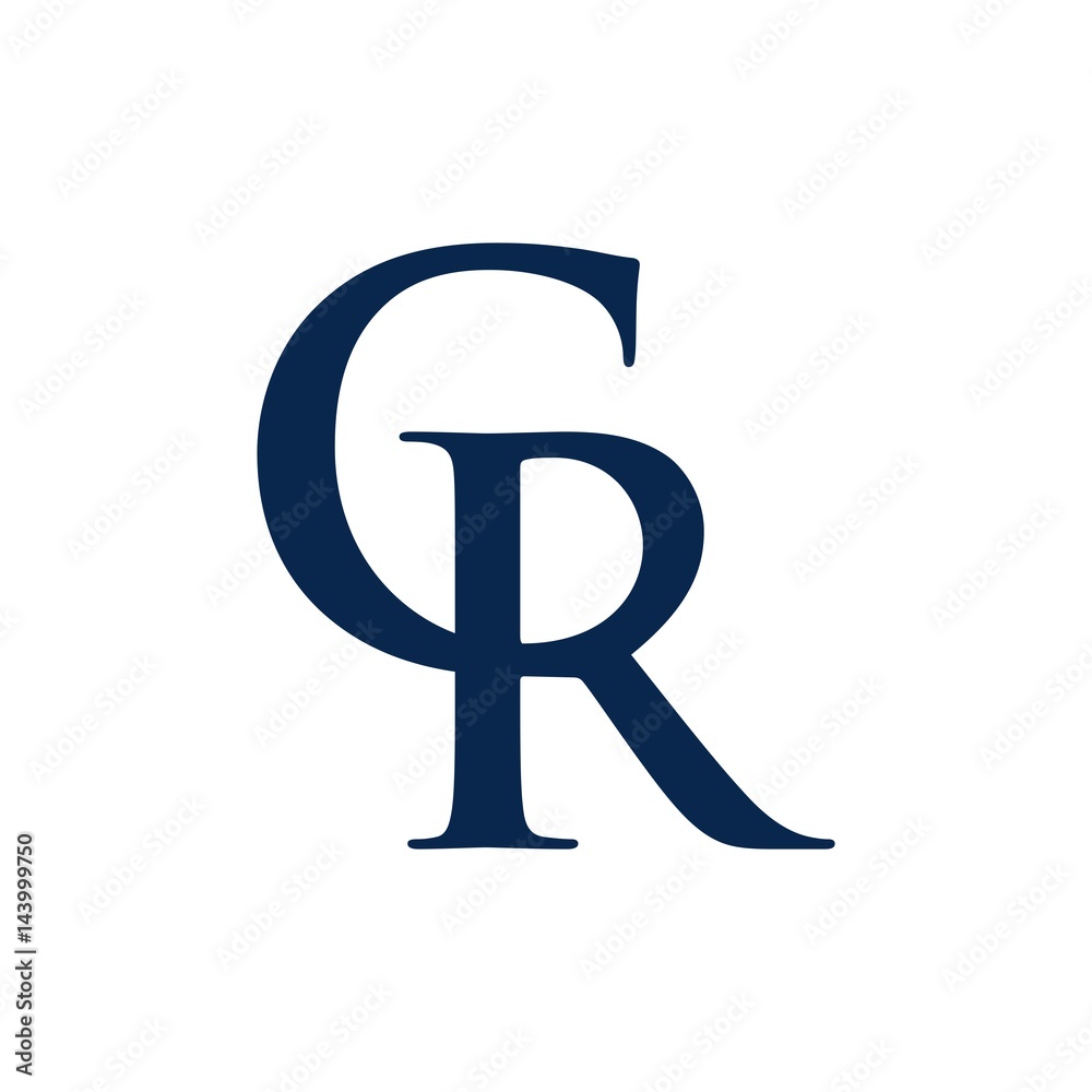 letter r and c logo vector. Stock Vector | Adobe Stock