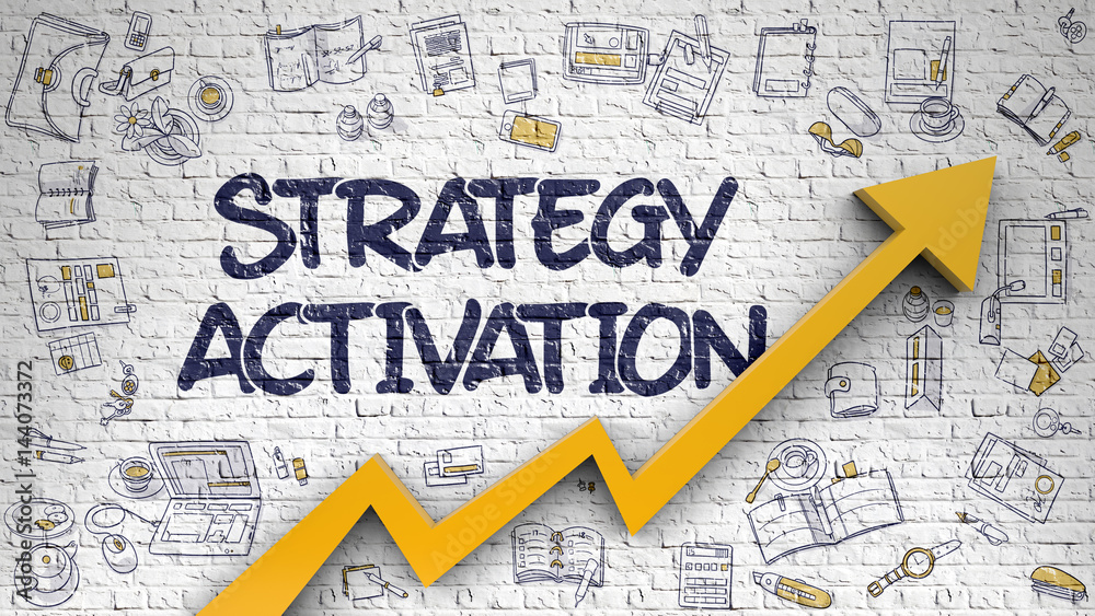 Strategy Activation - Modern Illustration with Hand Drawn Elements ...