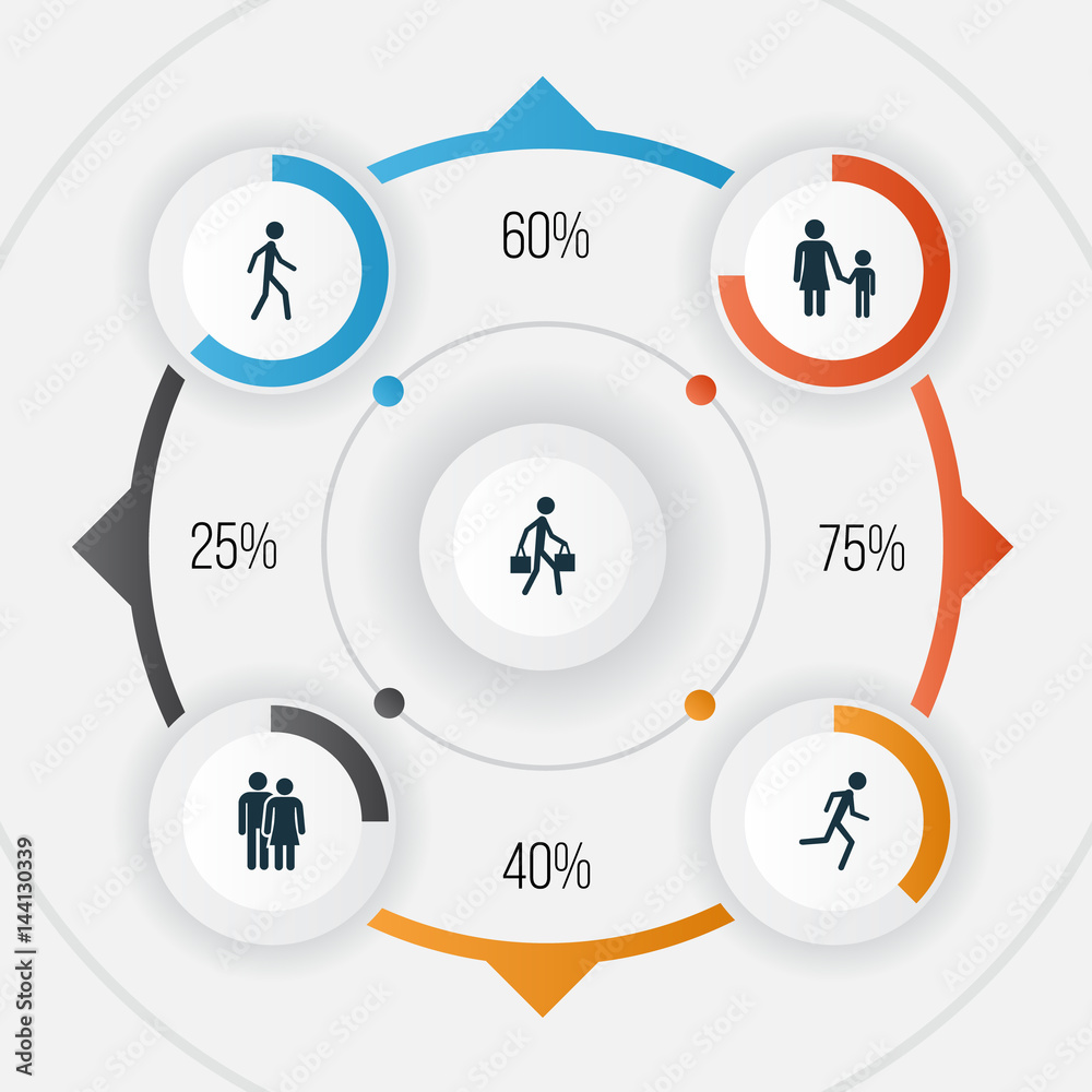 Person Icons Set. Collection Of Jogging, Beloveds, Running And Other ...