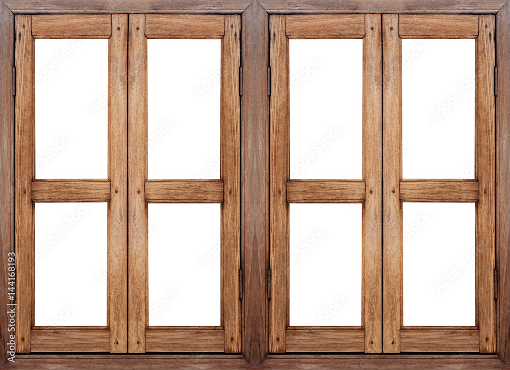 Wood windows. Stock Photo | Adobe Stock