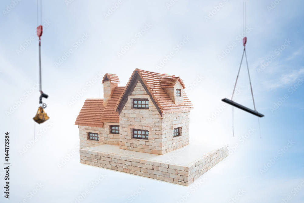 maison construire construction individuelle chantier travaux brique ...